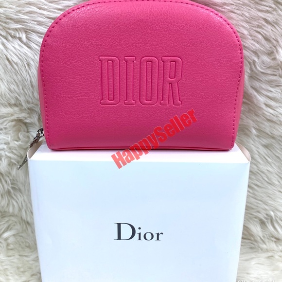 Dior | Bags | Dior Pouch Cosmetic Case Organizer Bag Pink Logo | Poshmark